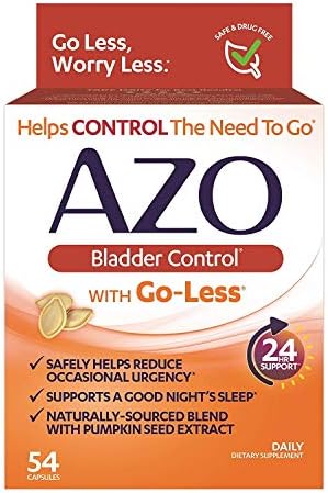 Amazon.com: AZO Bladder Control, 54 Capsules (2 Pack) : Health & Household