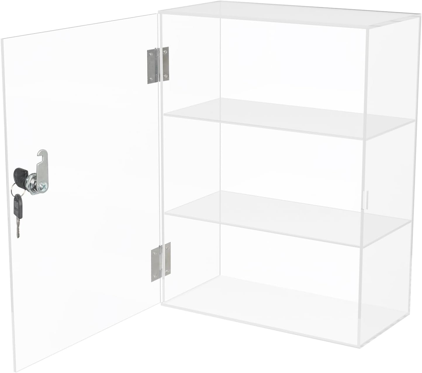 Choowin Acrylic Display Case with Lock Key Countertop Display Case with ...