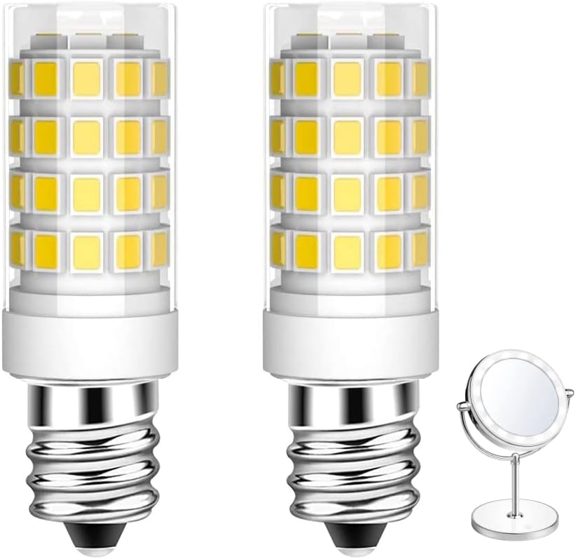 SZKOV 2-Pack 4W LED Bulb for Cosmetic Vanity Makeup Mirror with Single ...