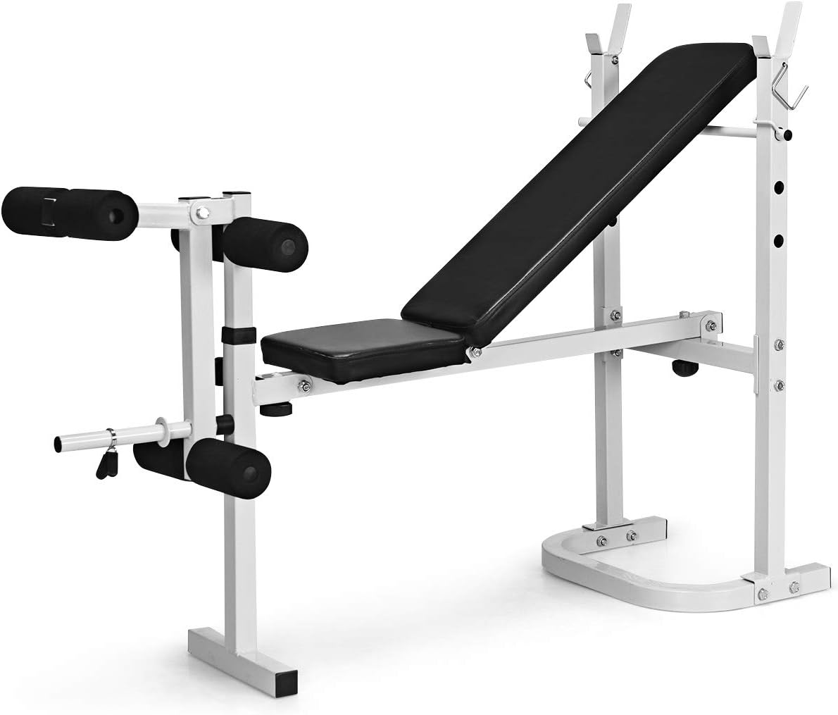 Amazon.com : Goplus Olympic Weight Bench Adjustable Multi-Purpose ...