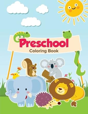Preschool Coloring Book : for Kids, Coloring Pages: Amazon.com.tr: Kitap