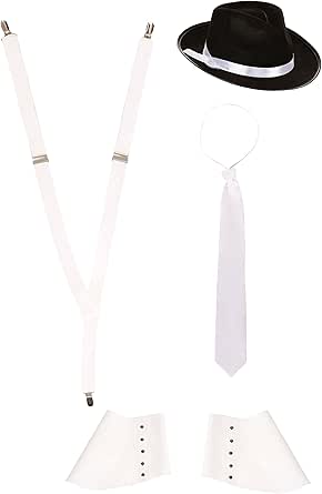 Amazon.com: Fun Costumes Dapper Gangster Costume Kit Standard ...