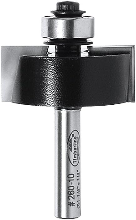 Timberline 260-10 Rabbeting Router Bit 1-1/4-Inch Diameter by 1/2-Inch ...