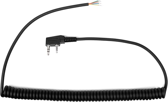 Amazon.com: Fumei 4 Raw Wires to K Plug Adapter 1.8m Durable Coiled ...