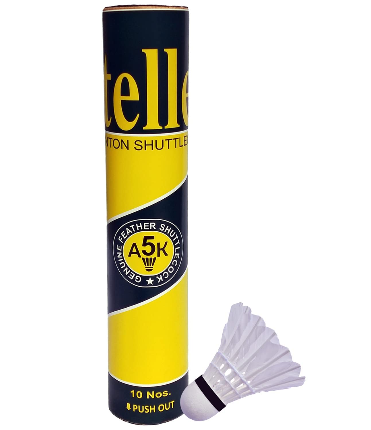 Buy AMIFIT Feather Shuttlecock, Pack of 10 (White) Online at Low Prices ...