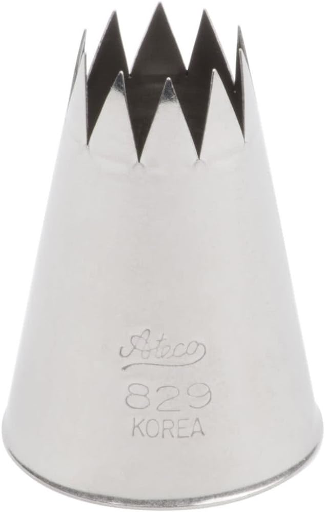 Amazon.com: Ateco # SS Star Pastry Decorating Tip Silver, 825: Icing ...