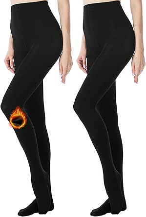 Yilanmy - Mallas térmicas de invierno 400D con forro polar para mujer ...