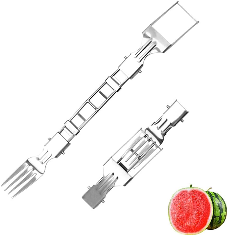Amazon.com: Foldable Watermelon Slicer Fork Outdoor Camping Travel ...