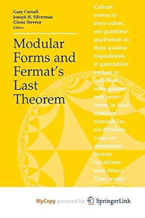 Modular Forms and Fermat's Last Theorem : Gary Cornell: Amazon.in: Books