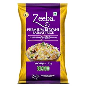 Zeeba Premium Biryani Basmati Rice, 5 kg : Amazon.in: Grocery & Gourmet ...