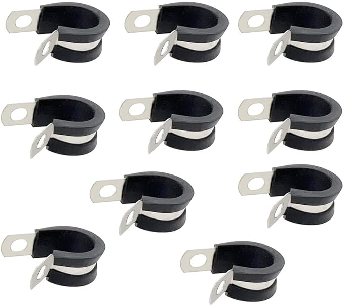 NICAVKIT 10pcs 9 mm Cable Clamp Rubber P Clips : Amazon.de: DIY & Tools