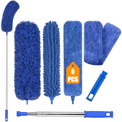 Amazon.com: Microfiber Duster for Cleaning,6 Pcs Hand Washable Dusters ...