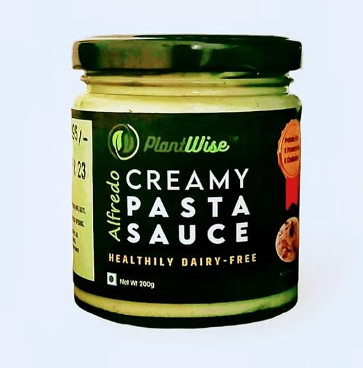 PlantWise Alfredo Creamy Pasta Sauce (Zero Cholesterol, Zero ...