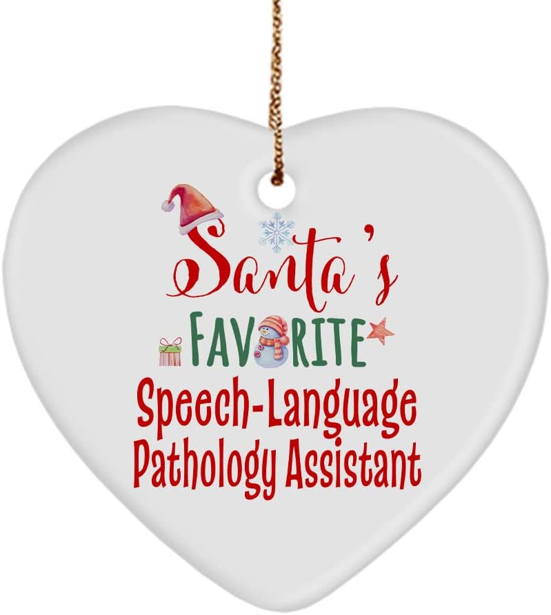 Amazon.com: DesiDD Santa's Favorite Speech-Language Pathology Assistant ...