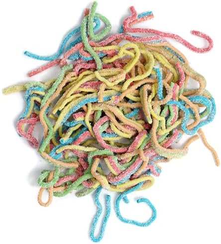Amazon.com : Multi Colored Sugared Spaghetti Gummies, 1 Pound Bulk Bag ...