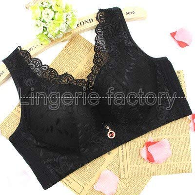 Buy Lace Perspective Bra Lingerie Embroidery Floral Bralette Plus Size ...