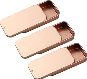 Amazon.com: Generic Modern 3pcs Mini Metal Storage Boxes (60x34x11mm ...