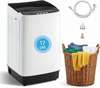 Amazon.com: DOGHLY 17 lbs Portable Washing Machine, Full-Automatic ...