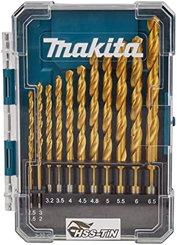 Makita D-72849 HSS TIN Drill bit Eco Set 10 Piece : Amazon.co.uk: DIY ...
