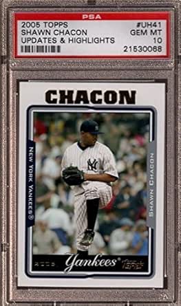 Amazon.com: 2005 TOPPS UPDATES & HIGHLIGHTS #UH41 SHAWN CHACON YANKEES ...