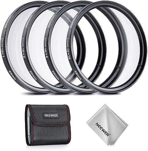 Amazon.com : NEEWER 55mm Macro Close Up Lens Filter Kit (+1, 2, 4, 10 ...