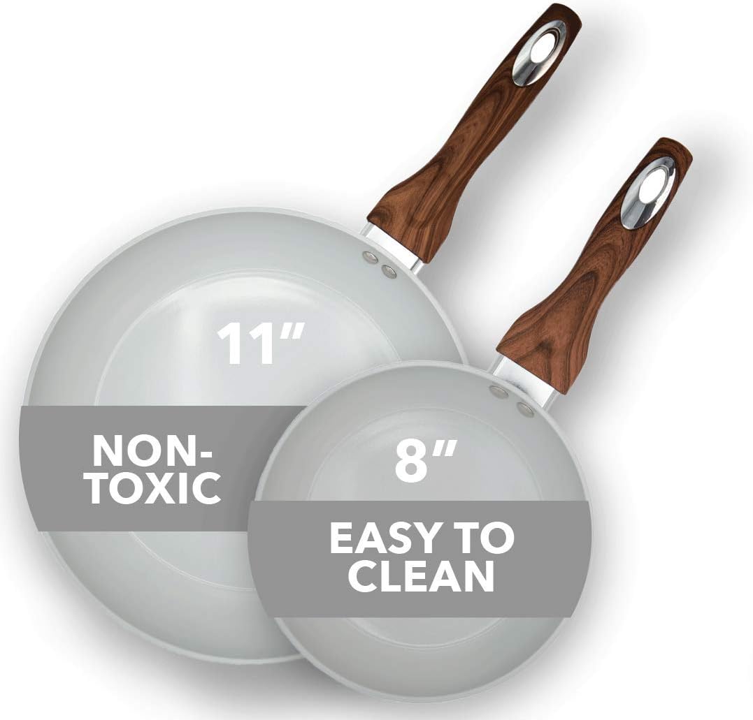 Amazon.com: Phantom Chef Frying Pan Set | 100% Aluminum Nonstick Frying ...