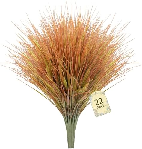 Amazon.com: LUZOGA 22 Bundles Fake Wheat Artificial Fall Grass Plant ...