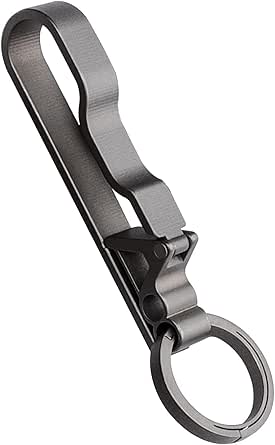 SLAKOZYT Titanium Belt Keychain Clip，Quick Release Belt belt loop ...