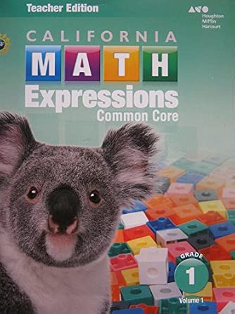 Teacher Edition, Volume 1 Grade 1 2015 (Houghton Mifflin Harcourt Math ...