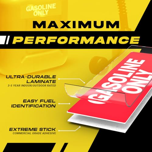 Snapklik.com : Gas Sticker, Gasoline Only Label For Gas Can And Outdoor ...
