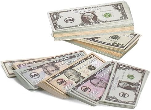 Amazon.com: EAI Education Paper Money Class Set - Set of 500 : Toys & Games