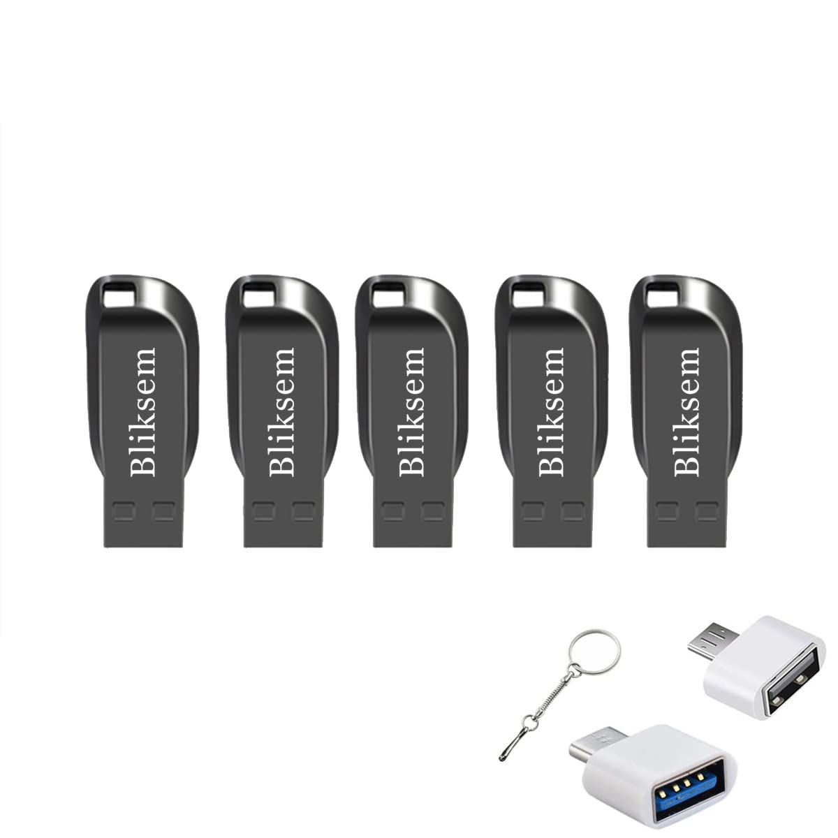 Amazon.co.jp: Bliksem ペンドライブ 高速 USB 3.0 防水 32GB 5個 送信 OTG アダプター Type-C ...