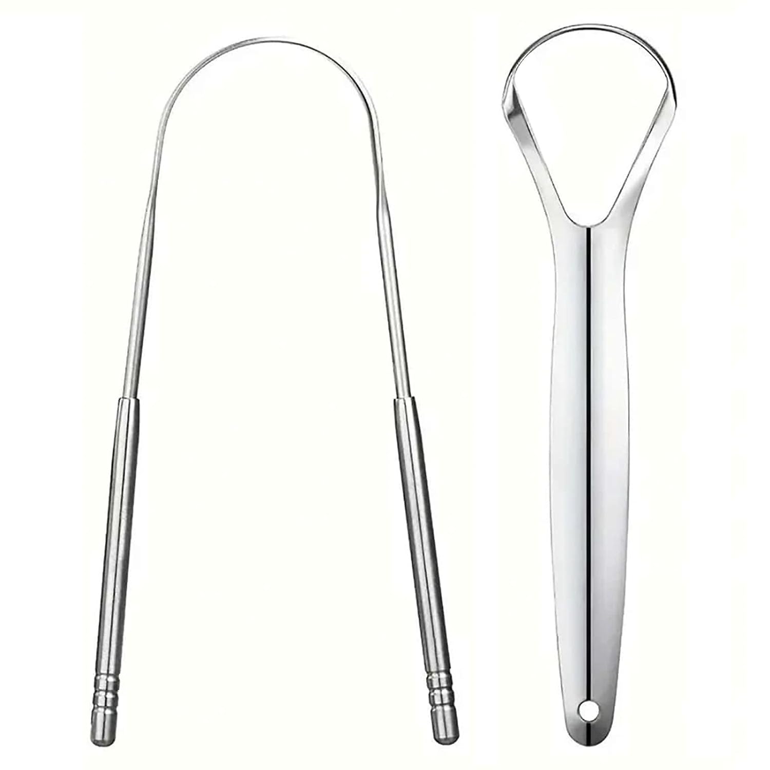 Amazon.com : LA MIERE Tongue Scraper (2 Pack), 100% Stainless Steel ...