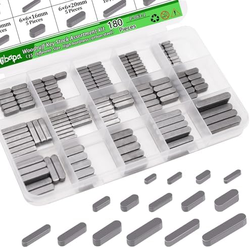 Amazon.com: 180PCS Round Ended Feather Key,8mm-30mm Stainless Steel ...