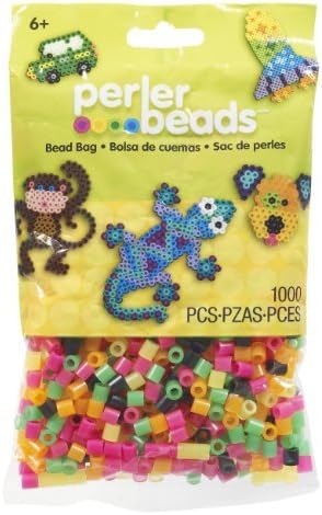 Amazon.com: Perler Beads Neon Mix Bead Bag (1000 Count) by Perler ...