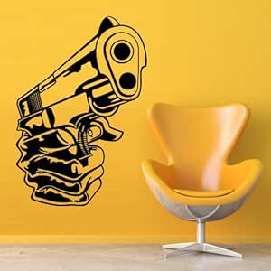 Amazon.com: Wall Decal Decor Decals Art Gun Weapon Hand Shot Hammer ...