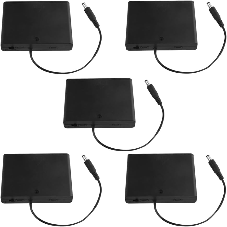 Amazon.com: E-outstanding Battery Box 6x1.5V AA Battery Case Holder ...