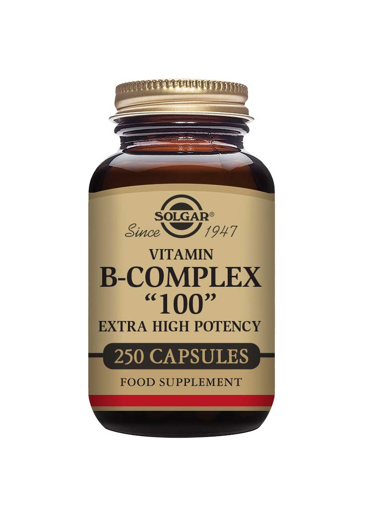 Solgar Vitamin B-Complex "100" Extra High Potency Vegetable Capsules ...