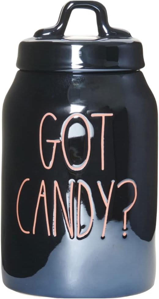 Amazon.com: Hidd_ntr_asur_s Black Ceramic “Got Candy?” Canister : Home ...