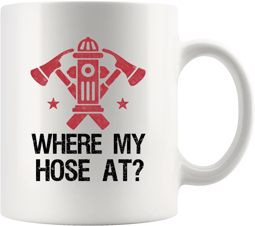 Amazon.com: Rogue River Tactical Funny Coffee Mug Best Firefighter Mug ...