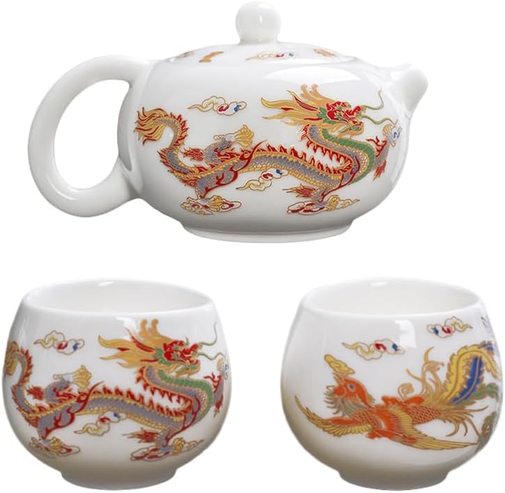Amazon.com | Color-changing Teapot, 2024 Hand-made Dragon and Phoenix ...