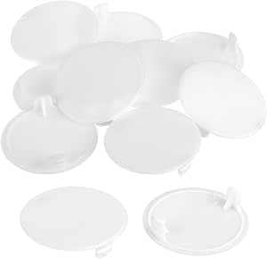 Amazon.com: uxcell 10Pcs Hinge Hole Covers, 40mm(1-9/16") Dia Plastic ...