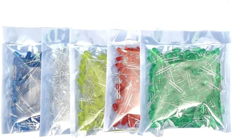 1000Pcs 5mm LED Diode Light Emitting Diode Assortment Kit Led ...