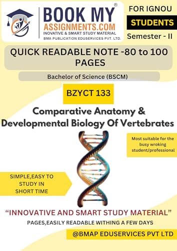 Buy BZYCT 133 Comparative Anatomy and Developmental Biology of ...