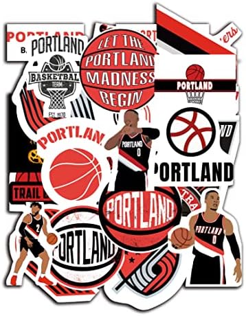 Amazon.com: 26 PCS Portland Stickers Vinyl Trail Blazers Sticker Pack ...
