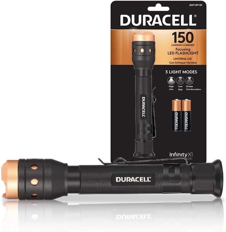 DURACELL Durabeam Ultra Hybrid LED Flashlights, 1200 Lumens, Set of 3 ...