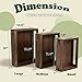 Amazon.com: NAGAWOOD Wooden Nesting Countertop Baskets Set of 3 for ...