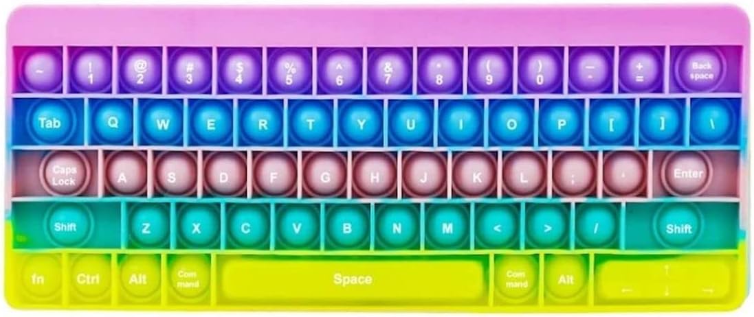 Push Pop It Teclado Fidget Toy. Juguete sensorial didáctico de Burbujas ...
