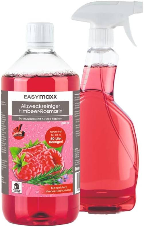 EASYmaxx Allzweckreiniger Himbeer-Rosmarin | Reiniger-Konzentrat und ...