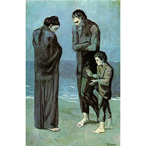 Art Panel - Picasso The Tragedy 1903 : Amazon.in: Home & Kitchen
